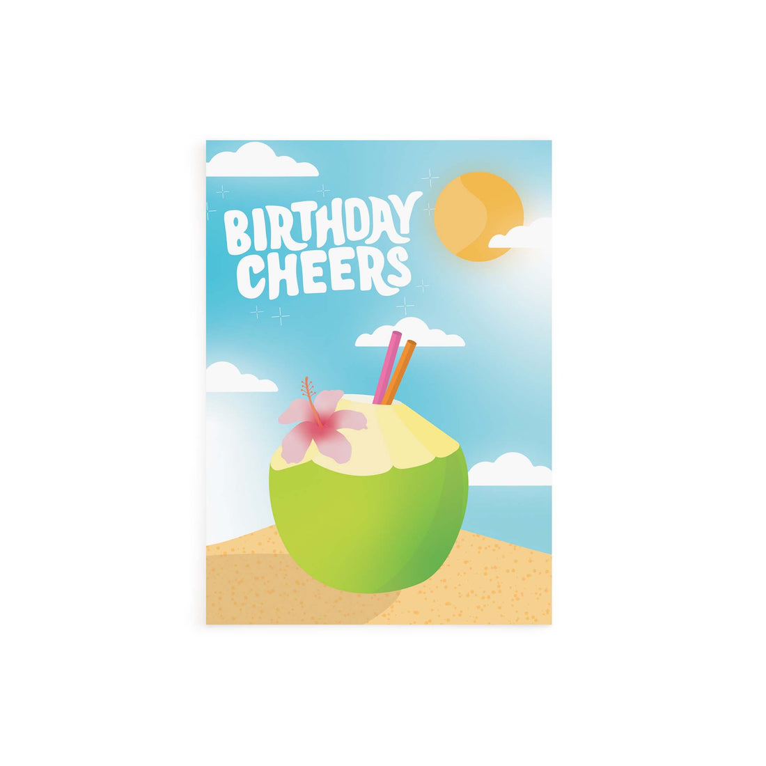 Birthday Cheers Coconut Card – Tihara Smith