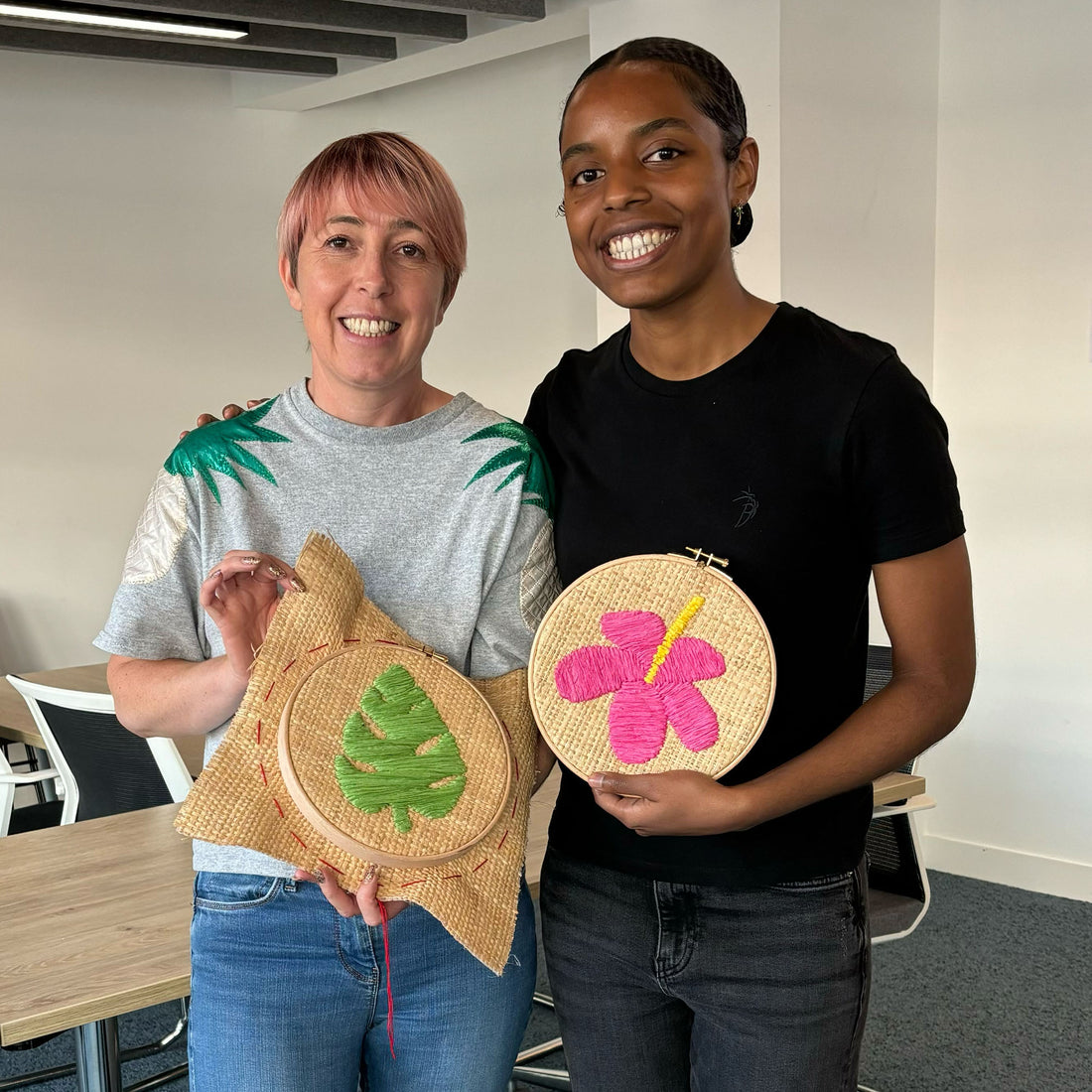 Raffia Embroidery Workshops | Craft Workshops in London – Tihara Smith