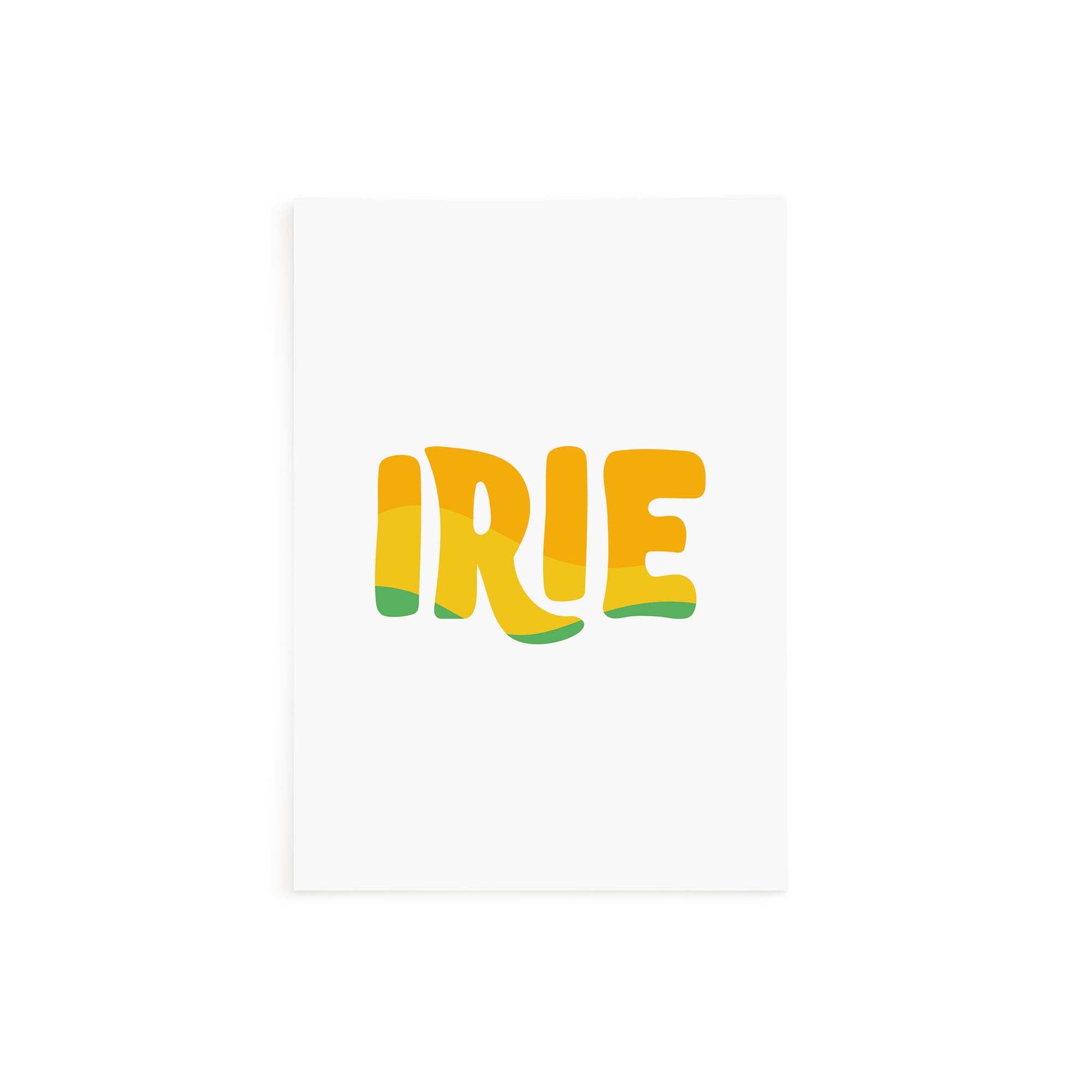 Irie Caribbean Greeting Card - Blank Greeting Card Online – Tihara Smith
