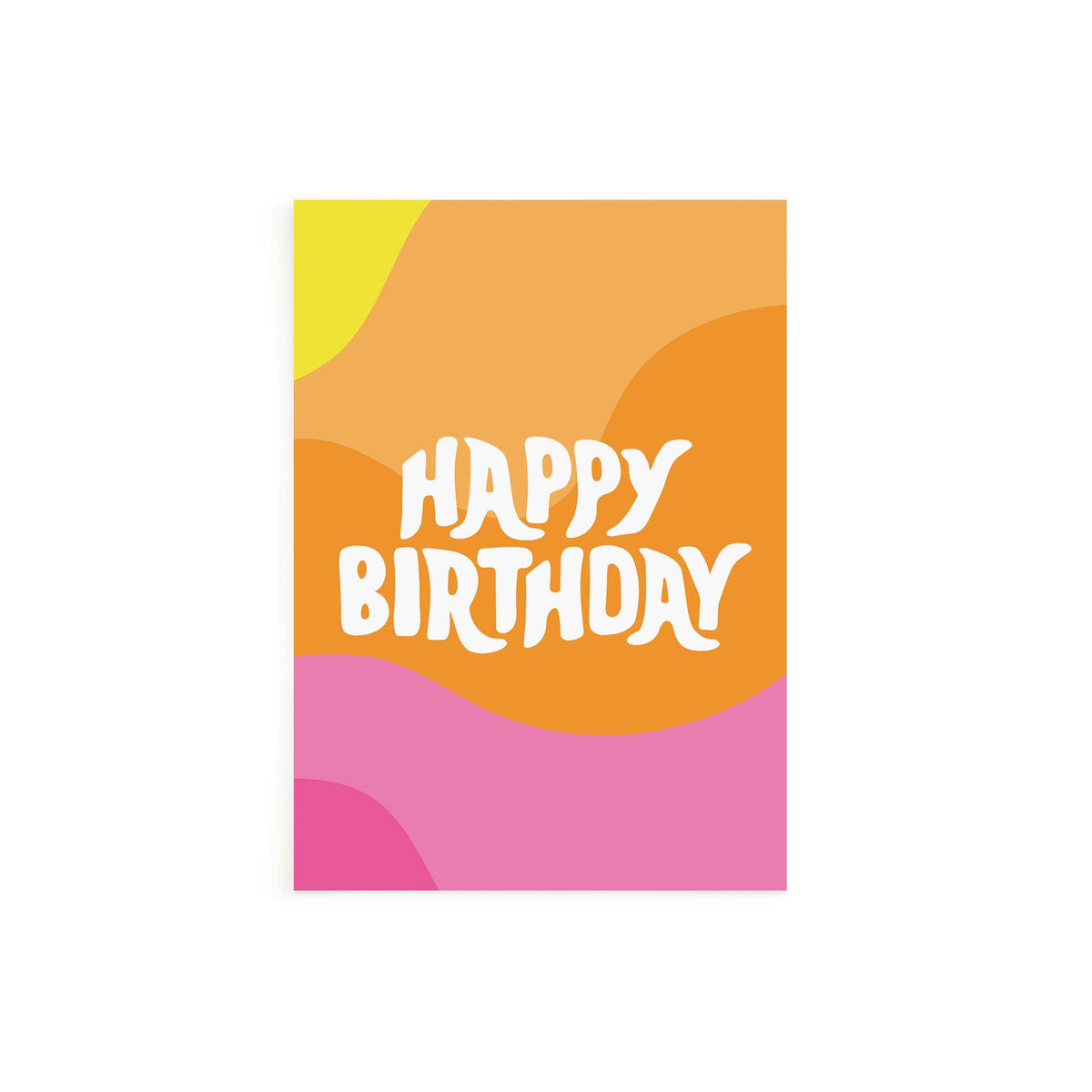 Happy Birthday Wave Greeting Card - Blank Birthday Card Online – Tihara ...