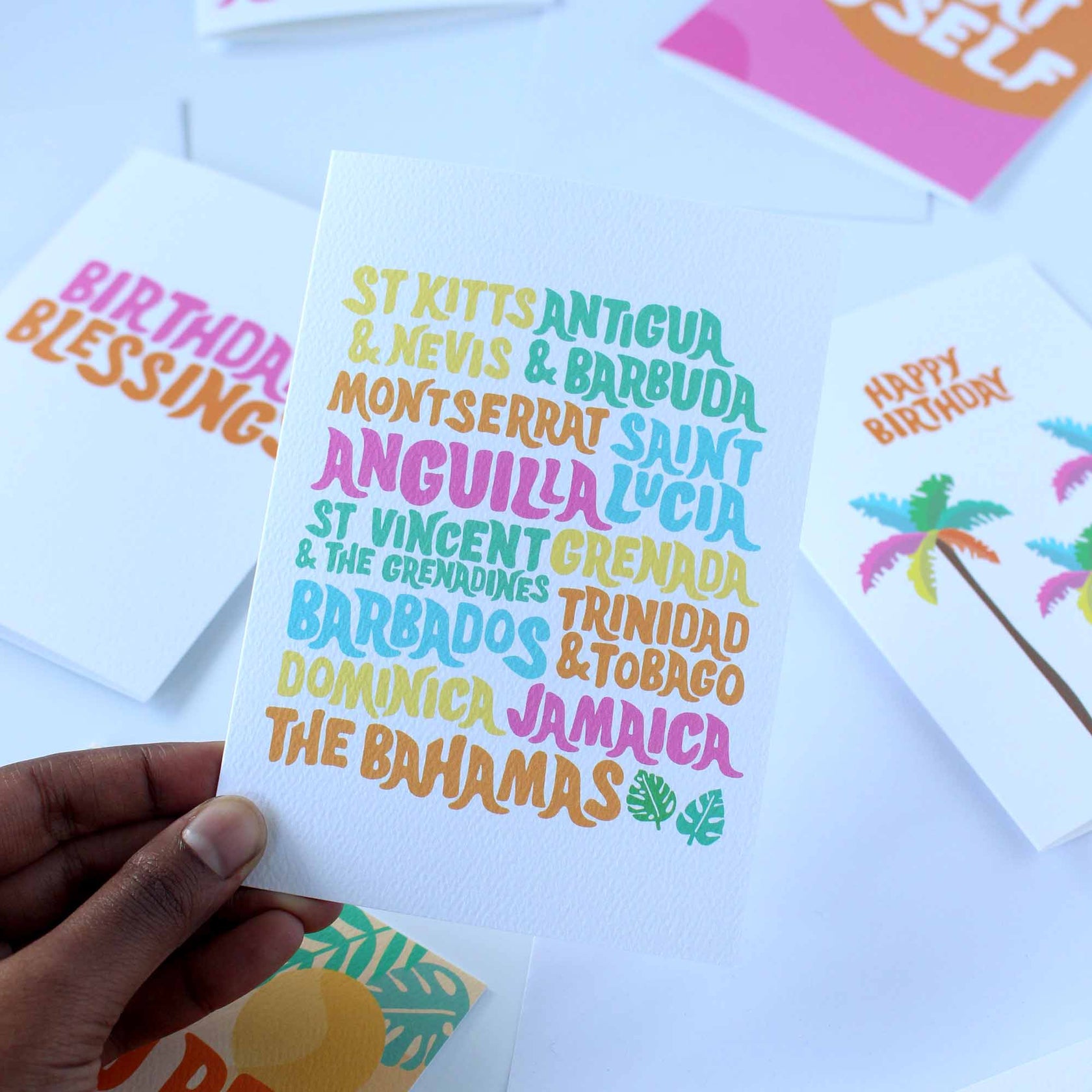 Caribbean Islands Greeting Card - Blank Greeting Card Online – Tihara Smith