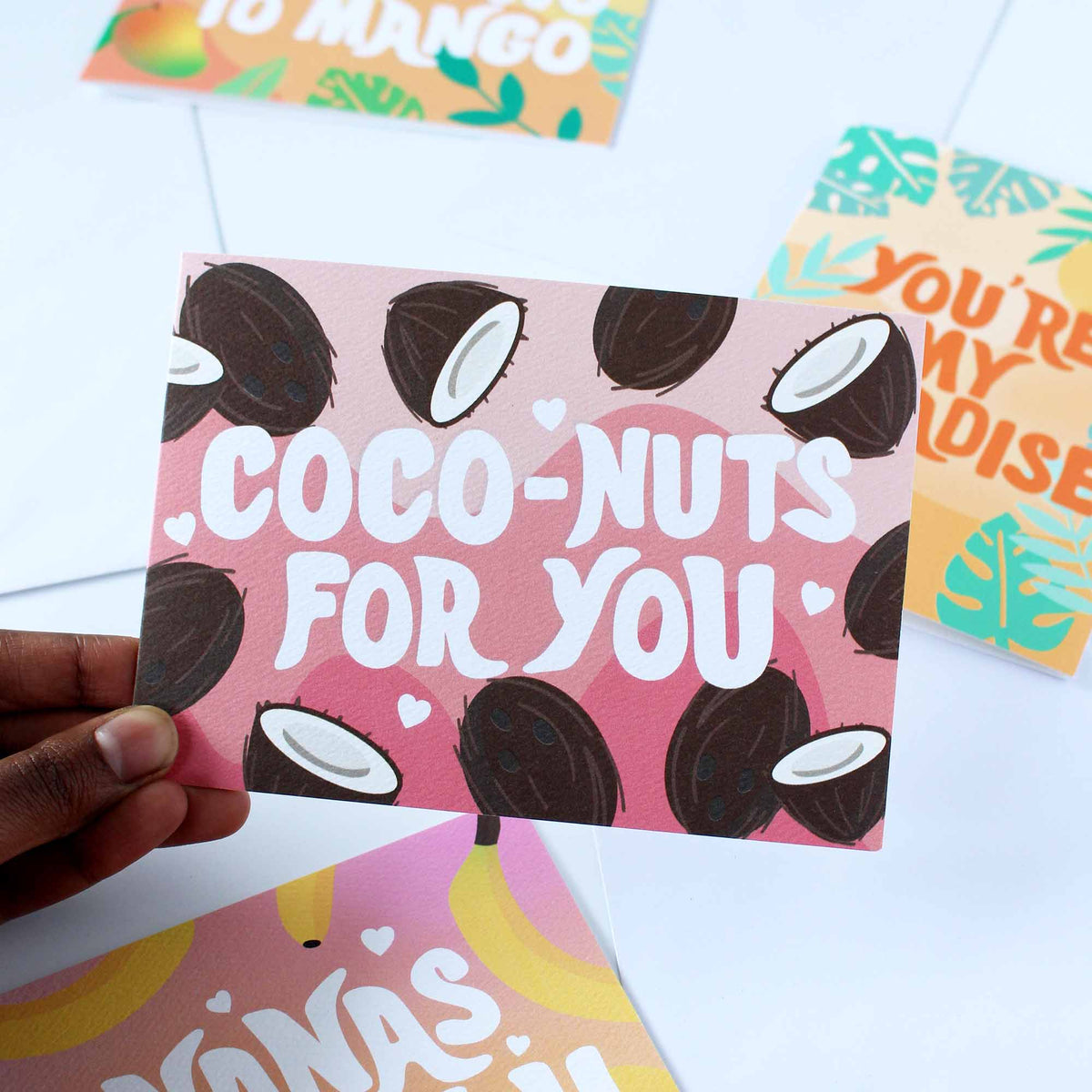 Coco-Nuts For You Greeting Card - Blank Greeting Card Online – Tihara Smith
