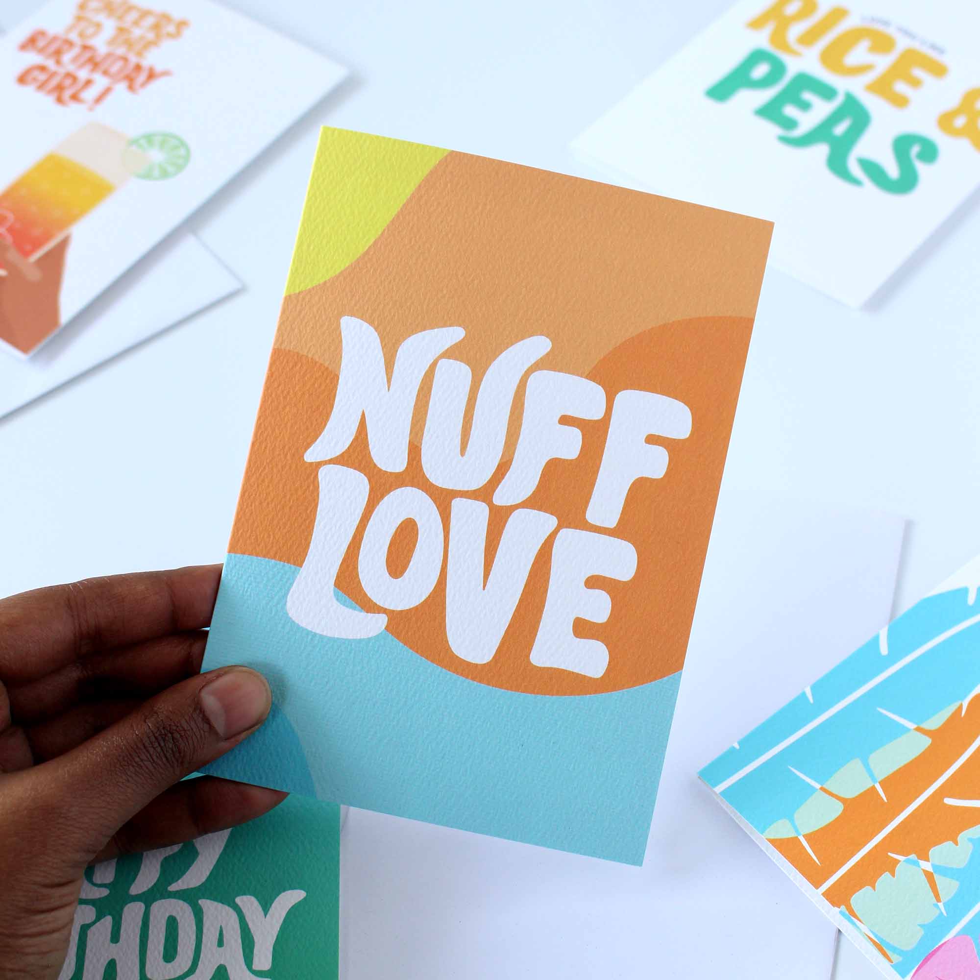 Nuff Love Greeting Card - Blank Greeting Card Online – Tihara Smith