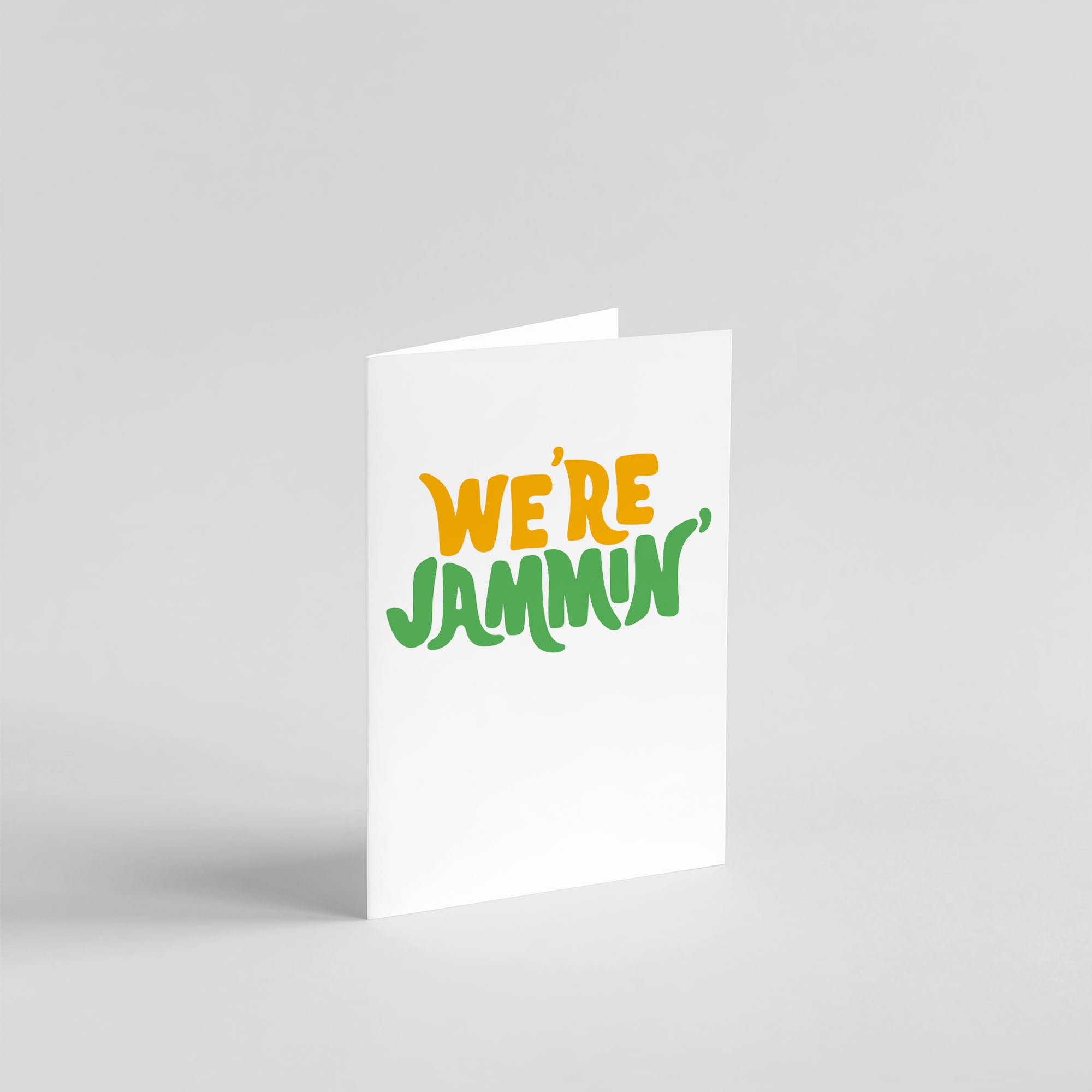 We're Jammin' Greeting Card - Blank Greeting Card Online UK – Tihara Smith