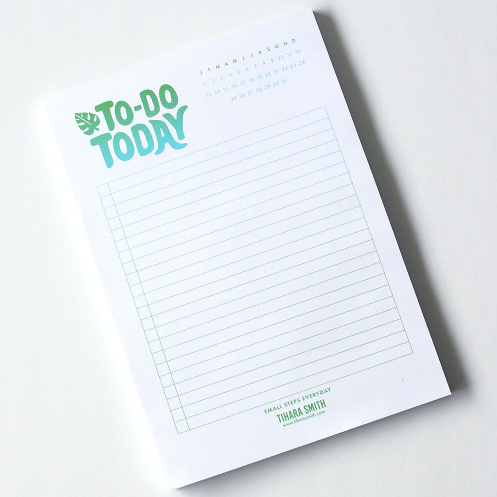 A5 To Do List Notepad - Colourful Gradient Design - Desk Planner ...