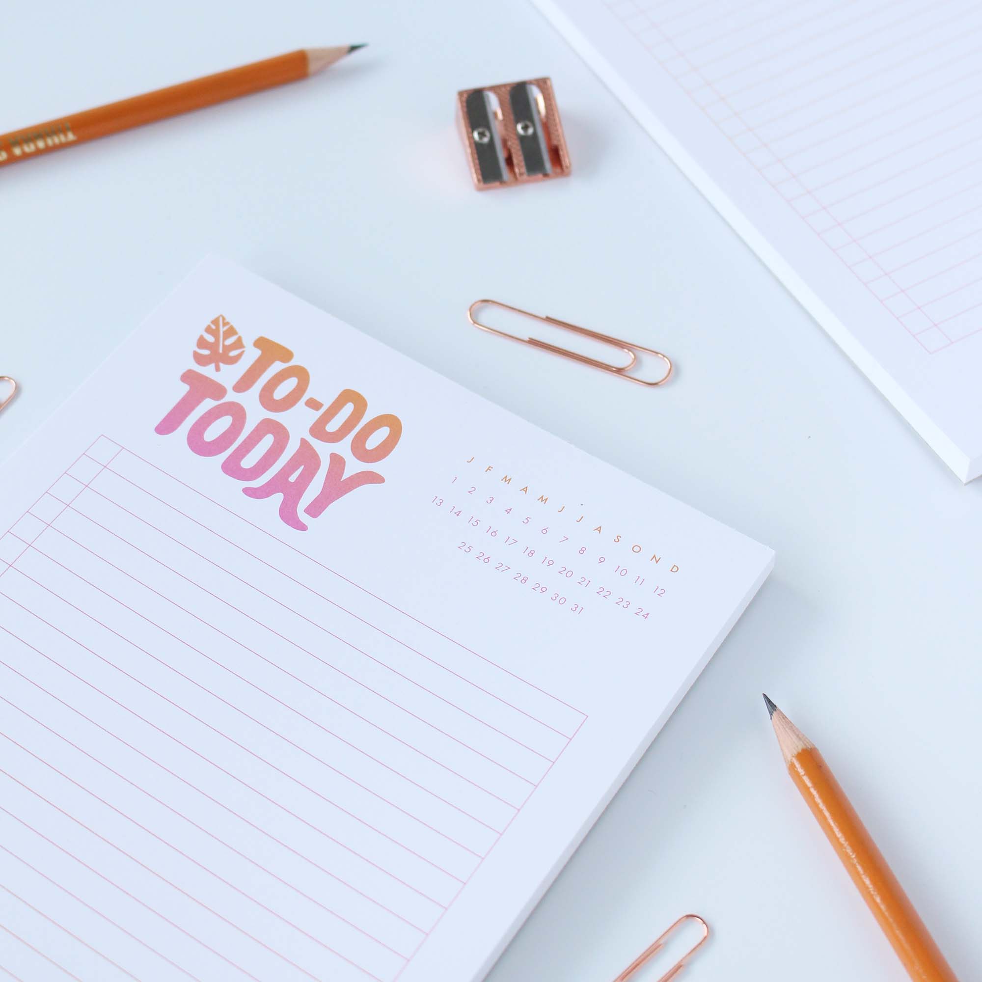 A5 To Do List Notepad - Colourful Gradient Design - Desk Planner ...