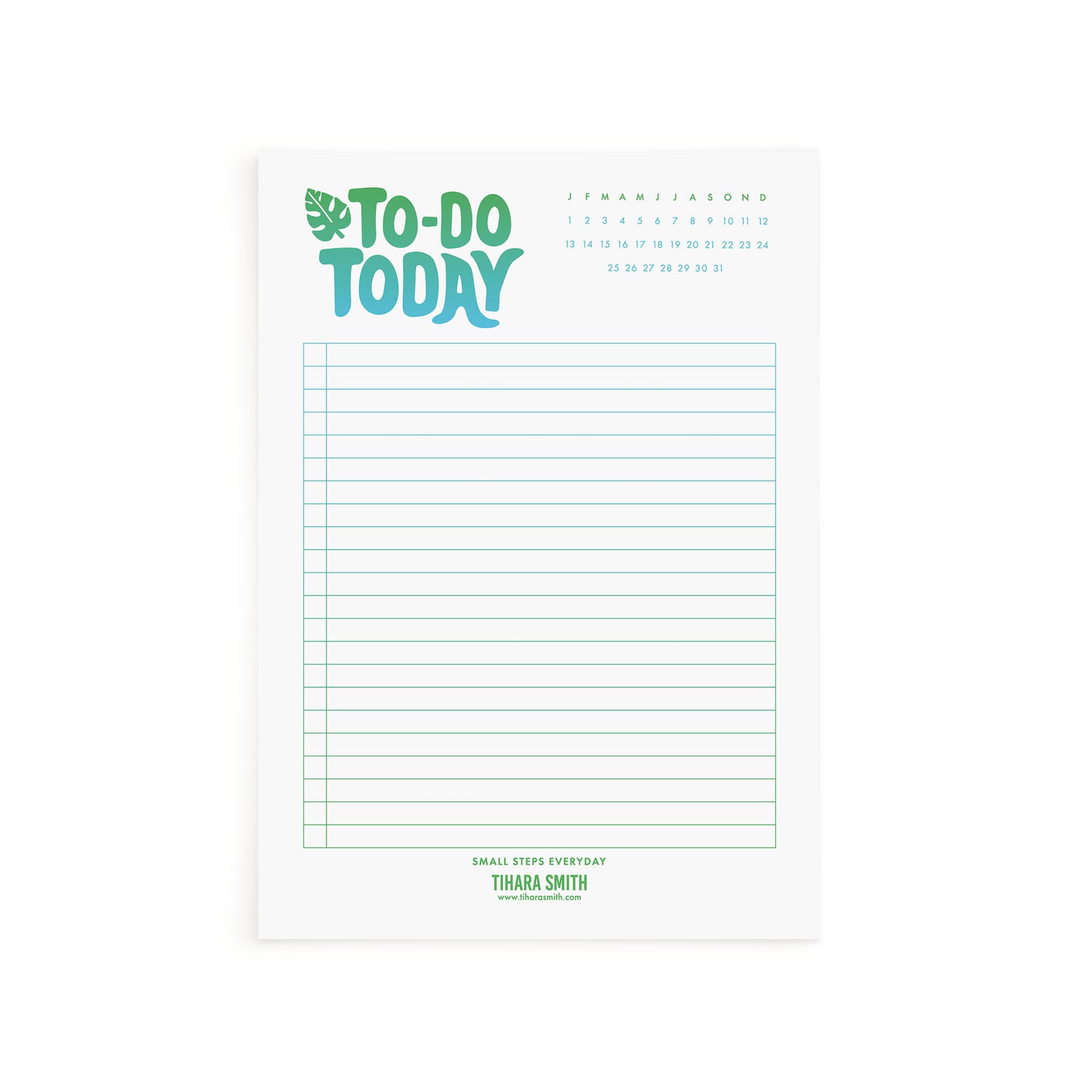 A5 To Do List Notepad - Colourful Gradient Design - Desk Planner ...
